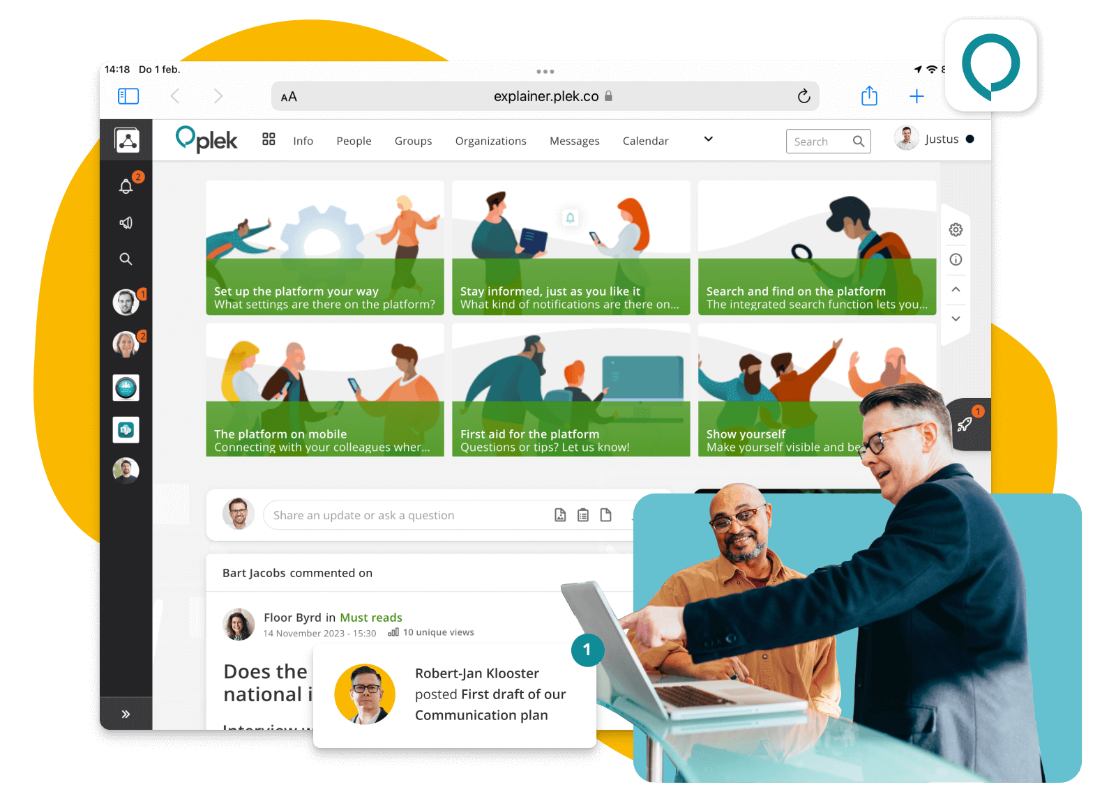 Plek: Your Platform for Collaboration and Communication